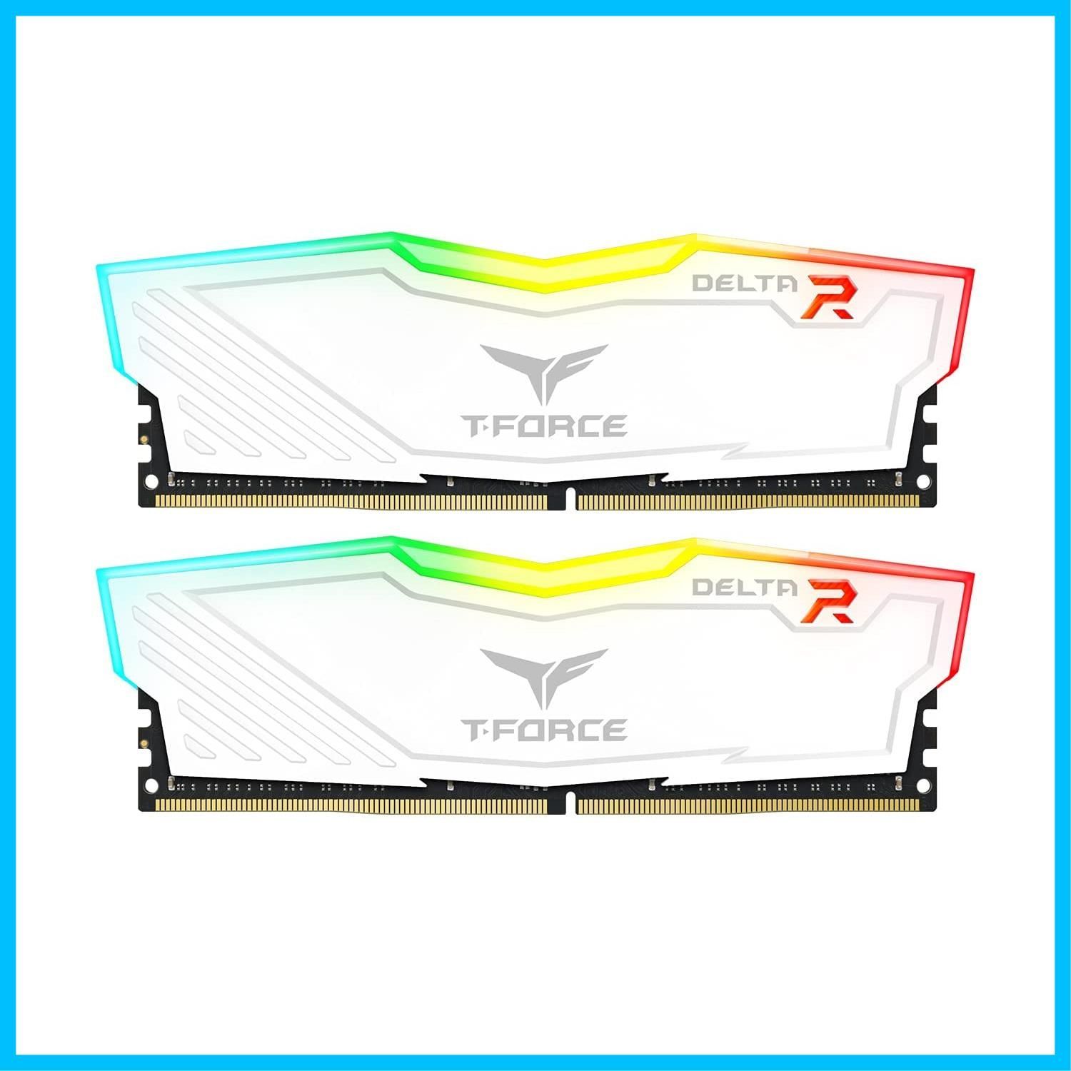 【特価】Team RGB WHITE（発光型） DDR4 3200Mhz(PC4-25600) 8GBx2枚(16GBkit) RGB ...