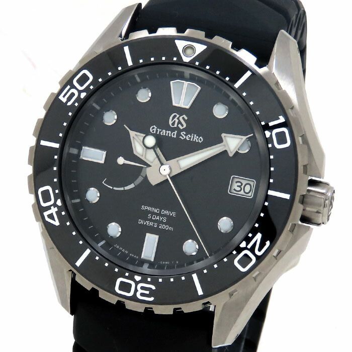 Grand Seiko グランドセイコー スポーツ エボリューション9 スプリングドライブ 9RA5-0ACO/SLGA015 ブラック文字盤 ...
