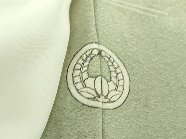 平和屋着物●上質な色無地　紋意匠　柳鼠色　正絹　逸品　未使用　DAAU5244ps 平和屋着物○上質な色無地 紋意匠 柳鼠色 正絹 逸品 未使用 DAAU5244ps