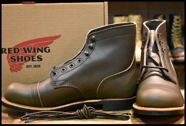 【8D 箱付 未使用 24年】レッドウィング 8078 アイアンレンジャー グリーン アルパイン ポーテージ 緑 ブーツ redwing ...