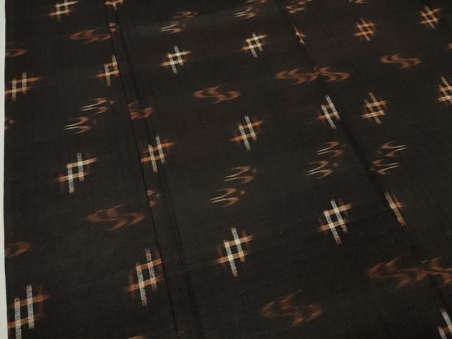 平和屋本店□極上 国指定重要無形文化財 本場久米島紬 手織 逸品