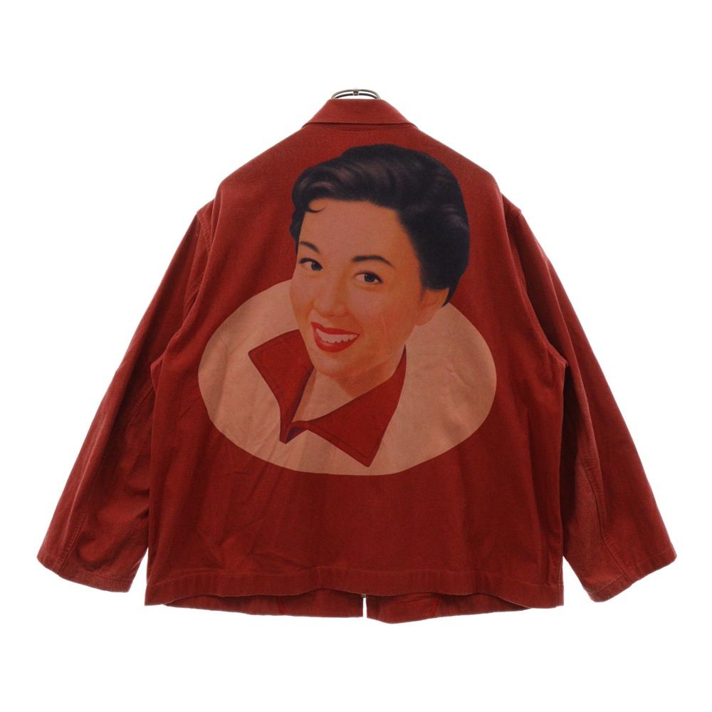 Yohji Yamamoto POUR HOMME (ヨウジヤマモト プールオム) 02ss 女優期 杖村さえ子コラボ 女優プリントブルゾン フェイクスエード ブルゾン HE-Y07-936 ...