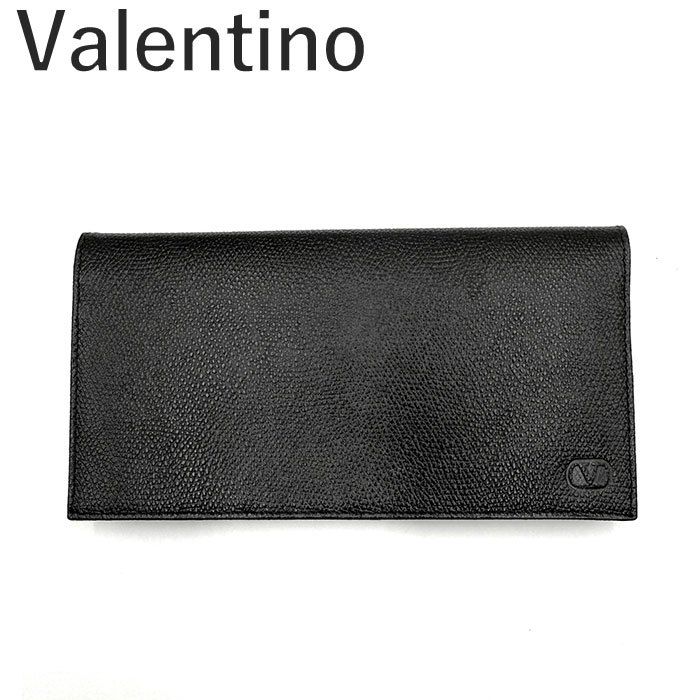 ヴァレンティノ Valentino 長財布 二つ折り シンプル 箱付き ヴァレンティノ Valentino 長財布 二つ折り シンプル 箱付き