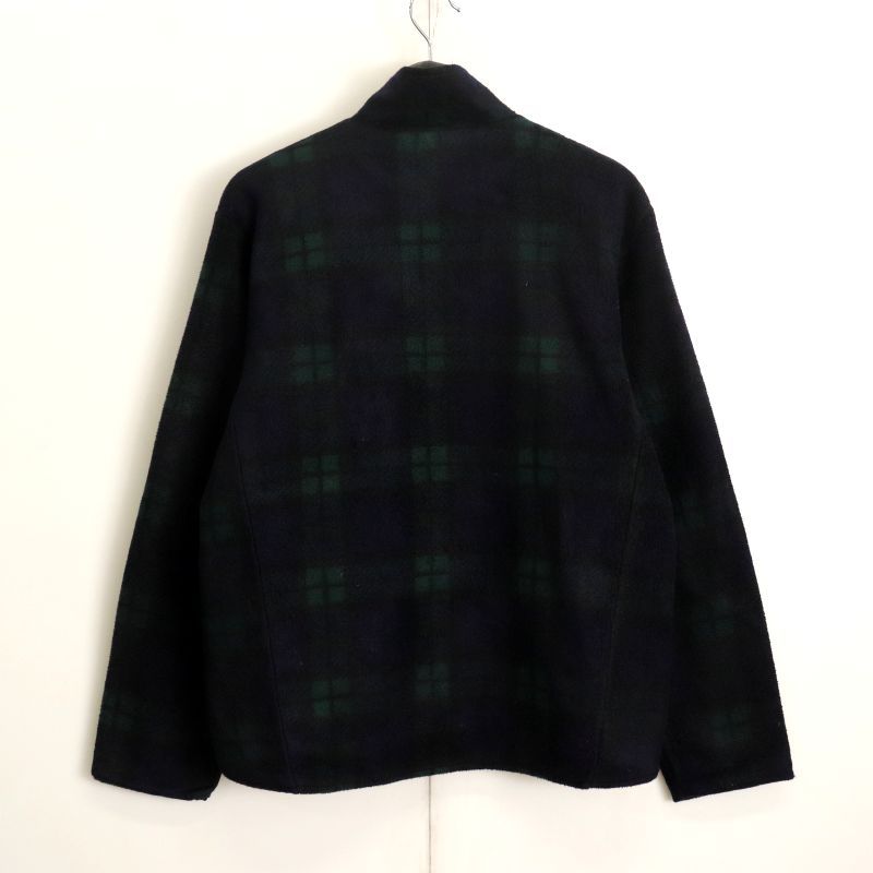 90s vintage チェック柄 ブラックウォッチ ダブルジップ フリース