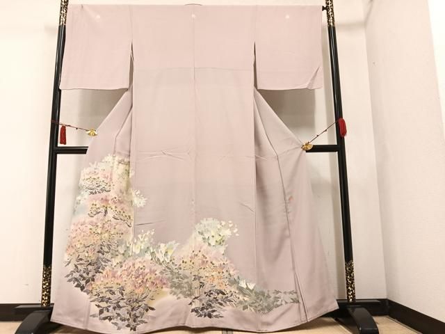 平和屋着物○本加賀友禅作家 村田幸司 色留袖 草花文 暈し染め 正絹