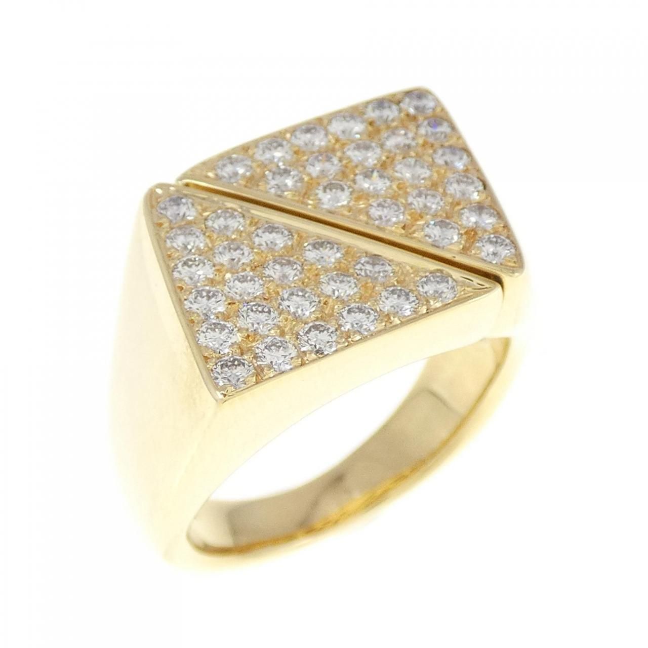 K18YG ダイヤモンド リング 0.81CT - メルカリ