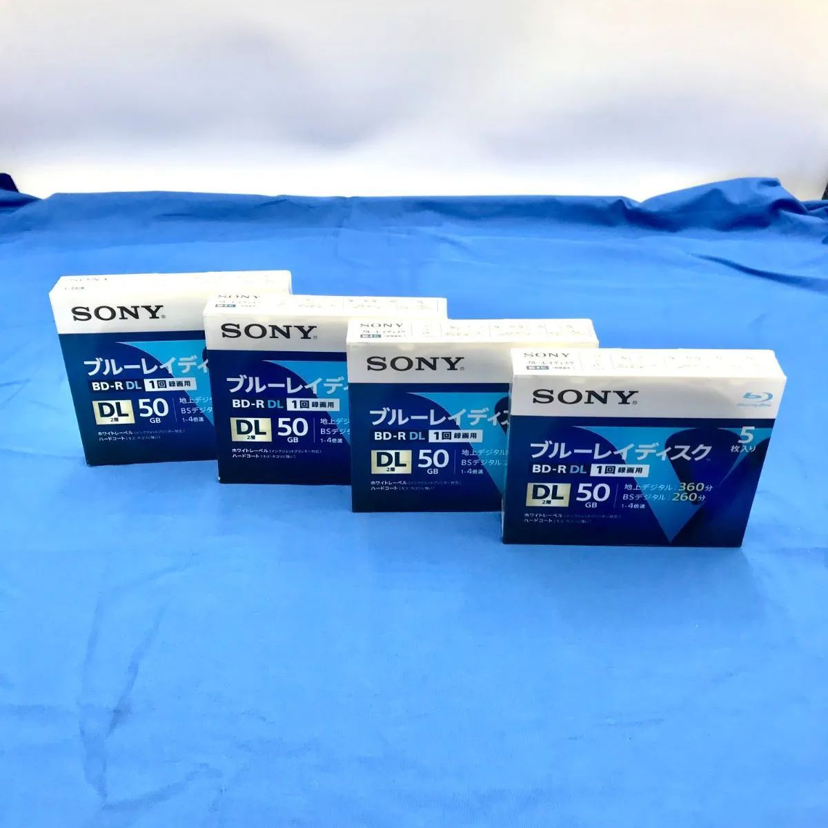 【新品・未開封品】【4個】SONY ソニー ブルーレイ BD-R DL 4倍速 2層 Vシリーズ 5BNR2VLPS4 (5枚入) HM0725 0820ML024 ...