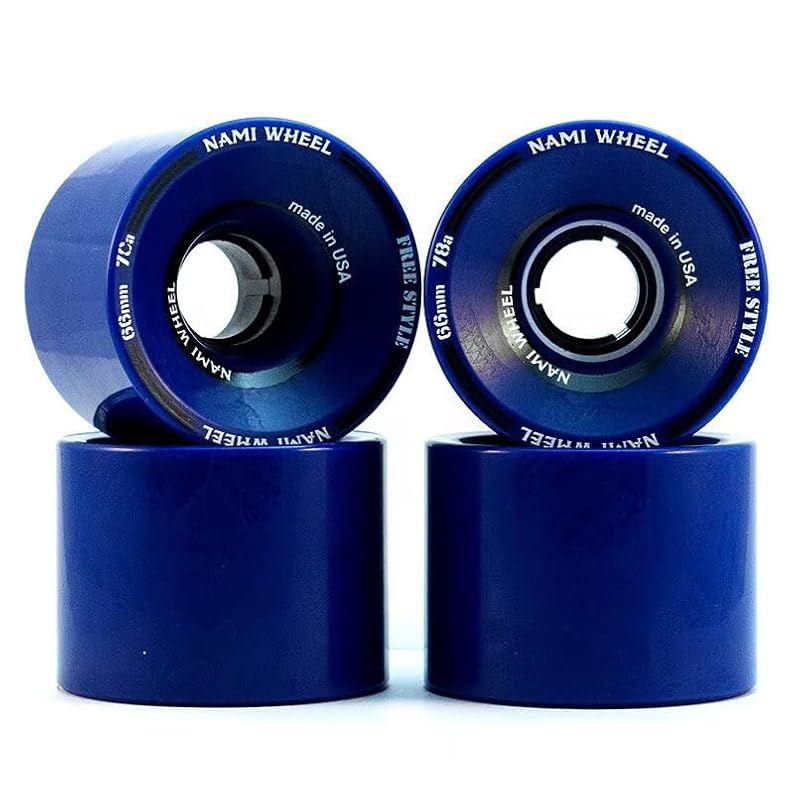 NAMI WHEEL 波 ナミ ウィール ロングスケートボード ロングスケート フリースタイル ウィール 66mm ブルー 78a - メルカリ