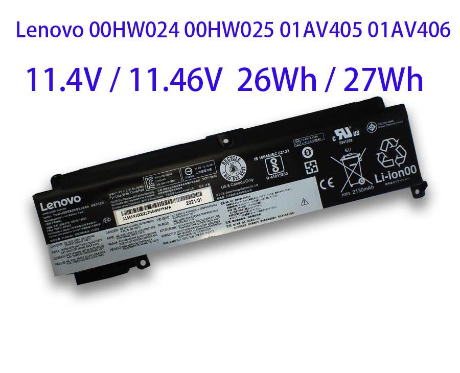 純正同等新品 Lenovo 00HW024 00HW025 01AV405 01AV406 適用する thinkpad T460s T470s ...