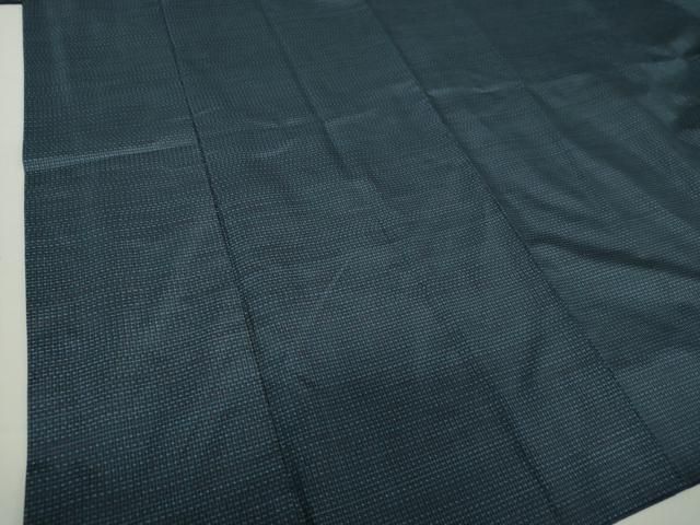 平和屋着物○男性 本場大島紬 アンサンブル 長羽織 亀甲柄 正絹 逸品