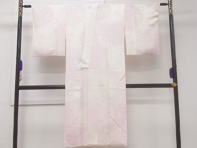 平和屋着物□長襦袢 無双仕立て 箔散らし 銀彩 正絹 逸品 CAAO4624vf