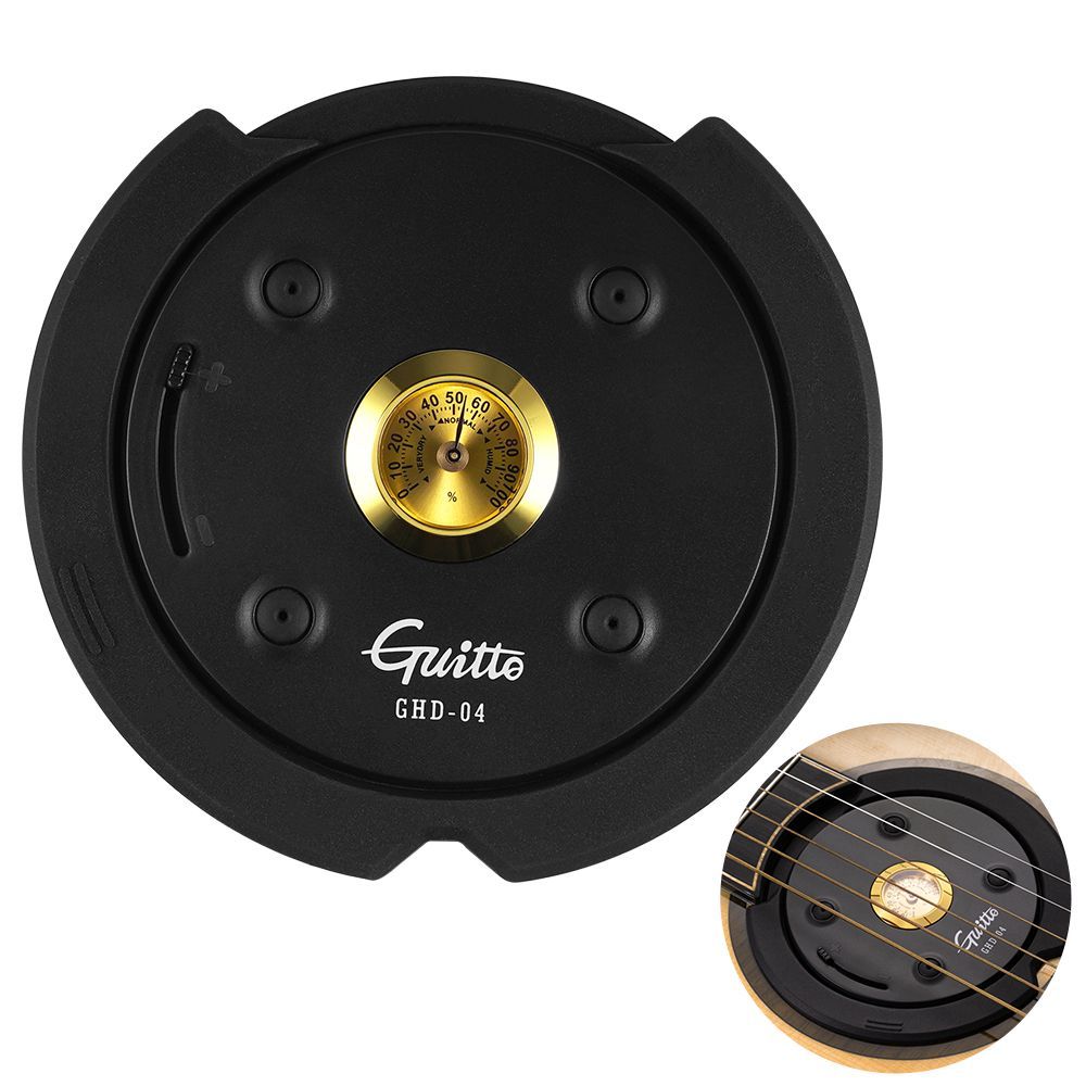 Guitto アコギギター加湿器 GHD-04 湿度调整と防音の 湿度计 3合1 湿度を调节できます - メルカリ