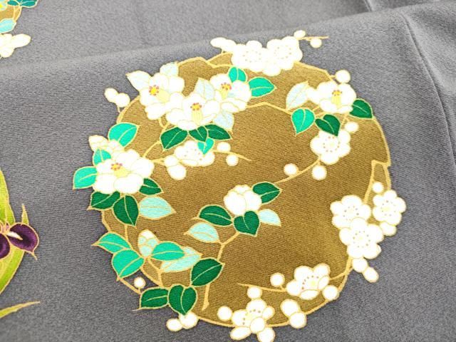 平和屋着物○訪問着 作家物 草花丸文 ロング丈 正絹 逸品 DAAS2304tw