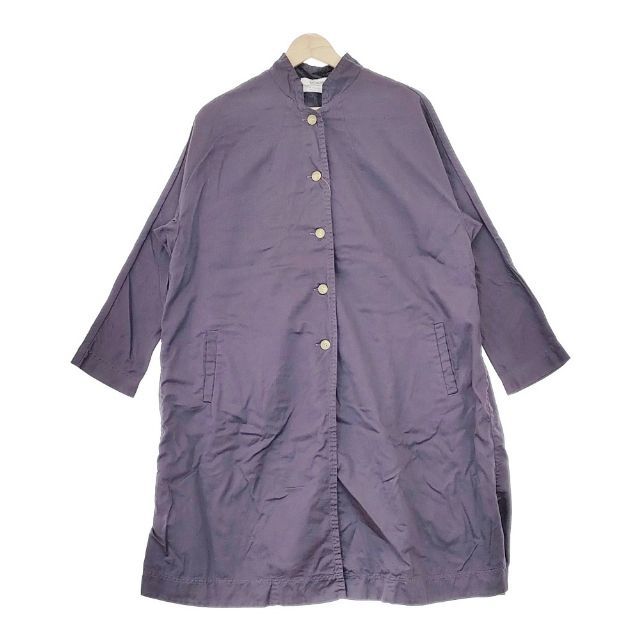 veritecoeur ST-022 アローコート 定価24000円 コットン コート パープル レディース ヴェリテクール【中古】5 ...