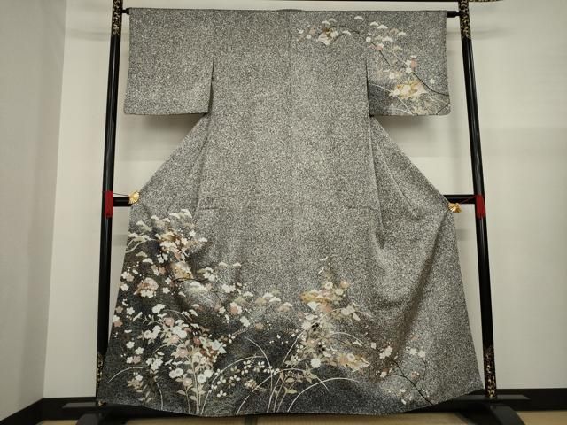 平和屋着物○訪問着 江戸解き文様 金銀彩 正絹 逸品 AAAZ4786ck 平和屋