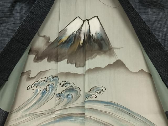 平和屋着物●男性　本場大島紬　アンサンブル　100亀甲　総詰　正絹　逸品　AAAV7126zg 平和屋着物○男性 本場大島紬 アンサンブル 100亀甲 総詰 正絹 逸品