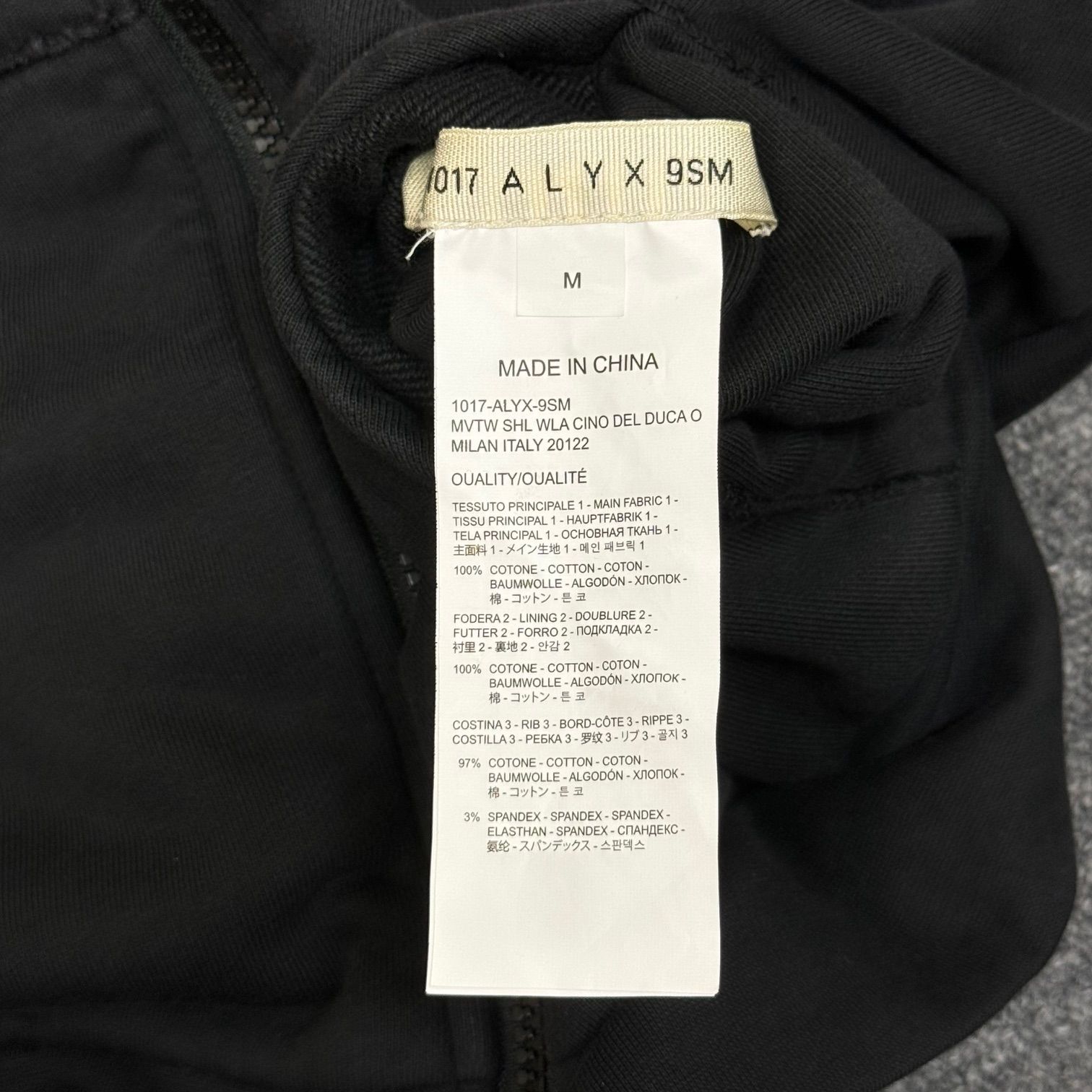 1017 ALYX 9SM 24AW ガーメントダイリバーシブルジップアップ 1017 ALYX 9SM 24AW ガーメントダイリバーシブルジップアップ