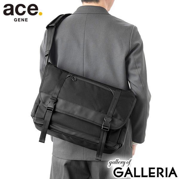 正規品5年保証 エースジーン ショルダーバッグ メンズ A4 ace.GENE ブランド 斜めがけバッグ 40代 50代 60代 ナイロン 大きめ PC 17622 ブラック - メルカリ