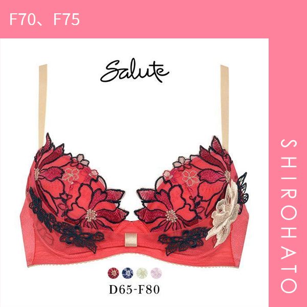 27％OFF【SHIROHATO公式】【正規品・新品】ワコール Wacoal サルート Salute 23AW 96G BTJ796 リボンブラ ブラジャー DEF 単品 シーズン｜F70 ...