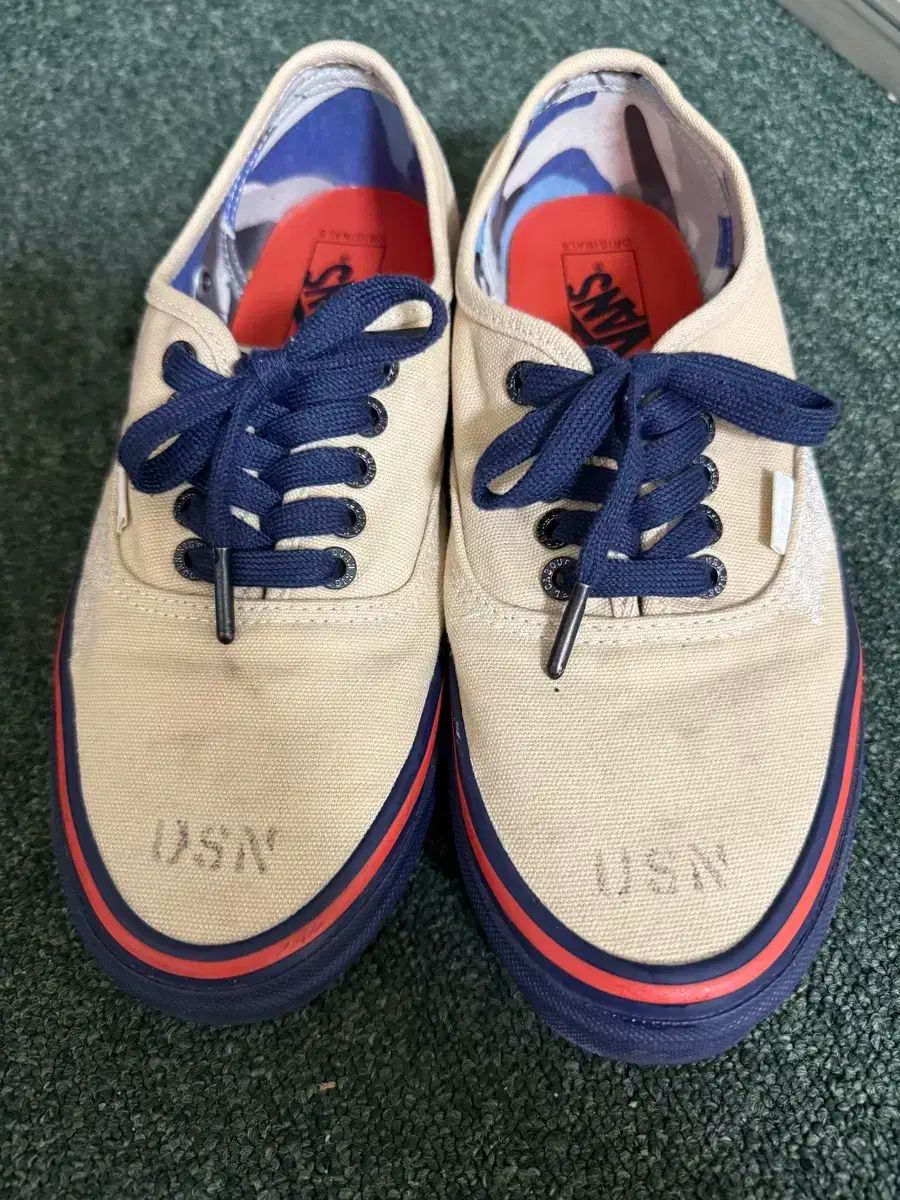 270 ） VANS(バンズ) x Nigel Cabourn(ナイジェルケーボン) オーセンティック 出品 - メルカリ