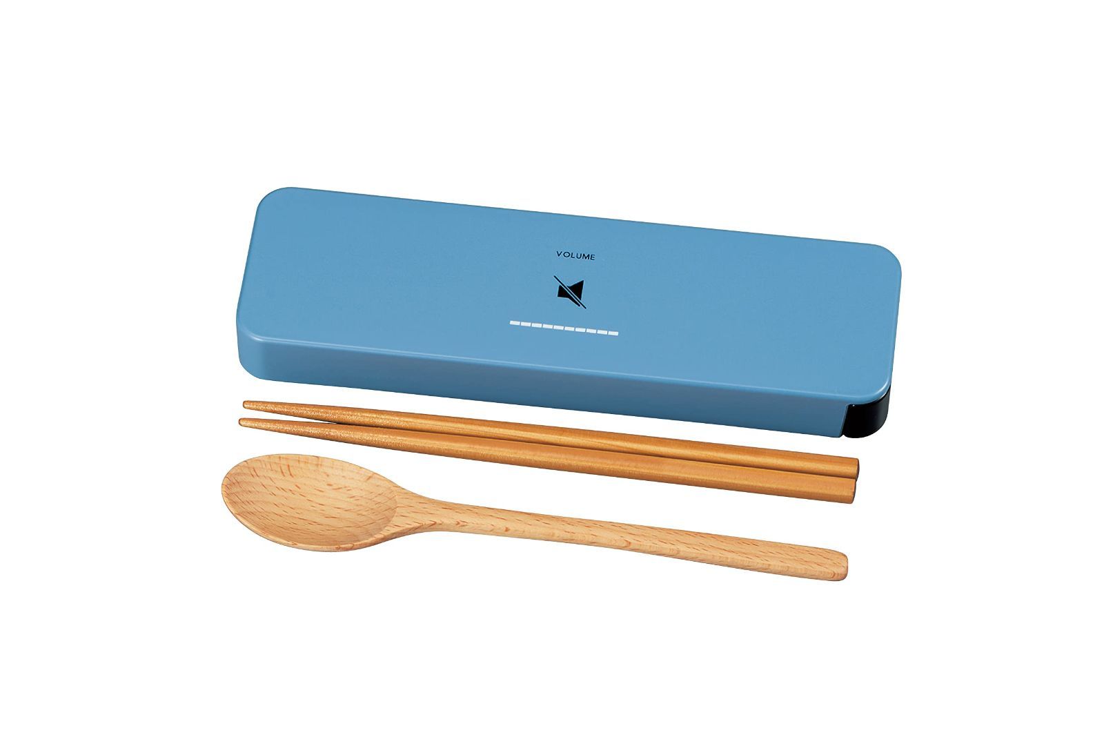 特価商品たつみや HAKOYA 『VOLUME』 ランチカトラリーセット 18.0スライドスプーン&箸セット ブルー 333602 ...