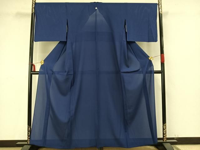 平和屋着物○お召 縞 正絹 逸品 未使用 AAAX0183np