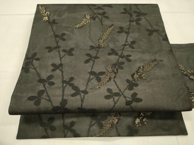 平和屋着物＊夏物 八寸名古屋帯 刺繍 楓文 正絹 逸品 CAAW9080oy 平和