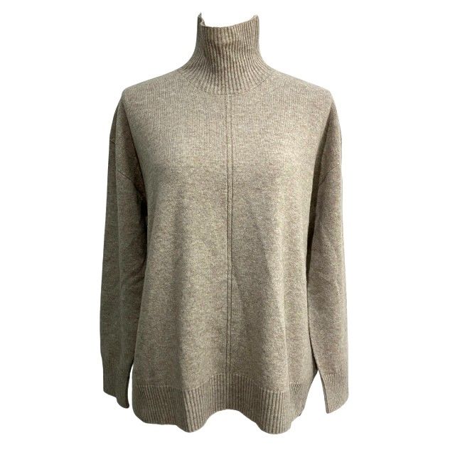 ブランベール blancvert 近年 ニット セーター タートルネック ウール ベージュ 38 約M - メルカリ