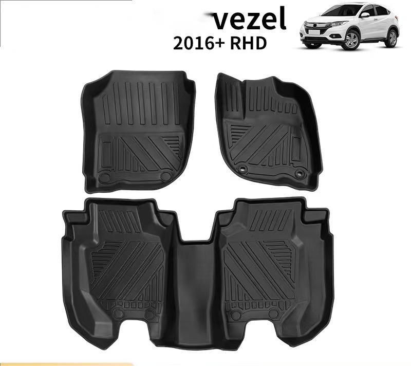ホンダ 新型 ヴェゼル フロアマット車用 3Dカーマット 立体設計 HONDA VEZEL e:HEV RV3/4/5/6型 車種対応 立体フロアマット3Dフロアマット カーマット 純正交換 ...