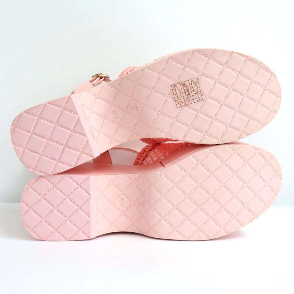 名古屋】シャネル サンダル 厚底 G46364 ライトピンク 36 23.0cm 名古屋】シャネル サンダル 厚底 G46364 ライトピンク 36 23.0cm