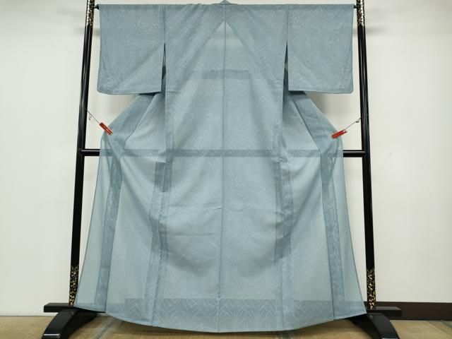 平和屋着物＊夏物 小紋 絽 草木文 正絹 逸品 CAAV9564ze