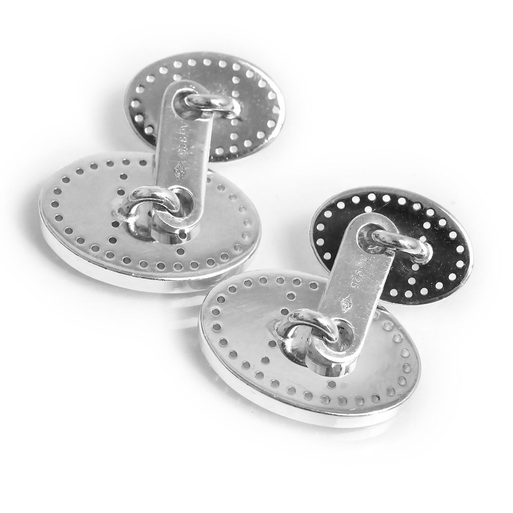 （中古）エルメス HERMES エクリプス エブリン パンチング カフス SV925 シルバー 箱付 エルメス エクリプス エブリン パンチング カフス SV925 シルバー 箱付