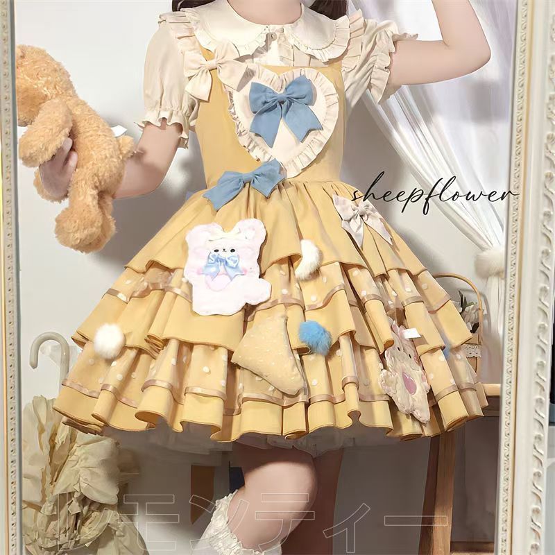 新品未使用 lolita 豪華姫系ワンピース 豪華フルセット 撮影会 舞台