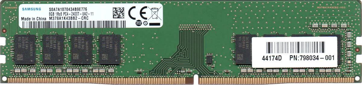 新品 SAMSUNG サムスン 8GB 1Rx8 PC4-2400T-UA2-11 DIMM 288pin デスクトップパソコン用メモリ 型番：M378A1K43BB2-CRC 片面実装 ...