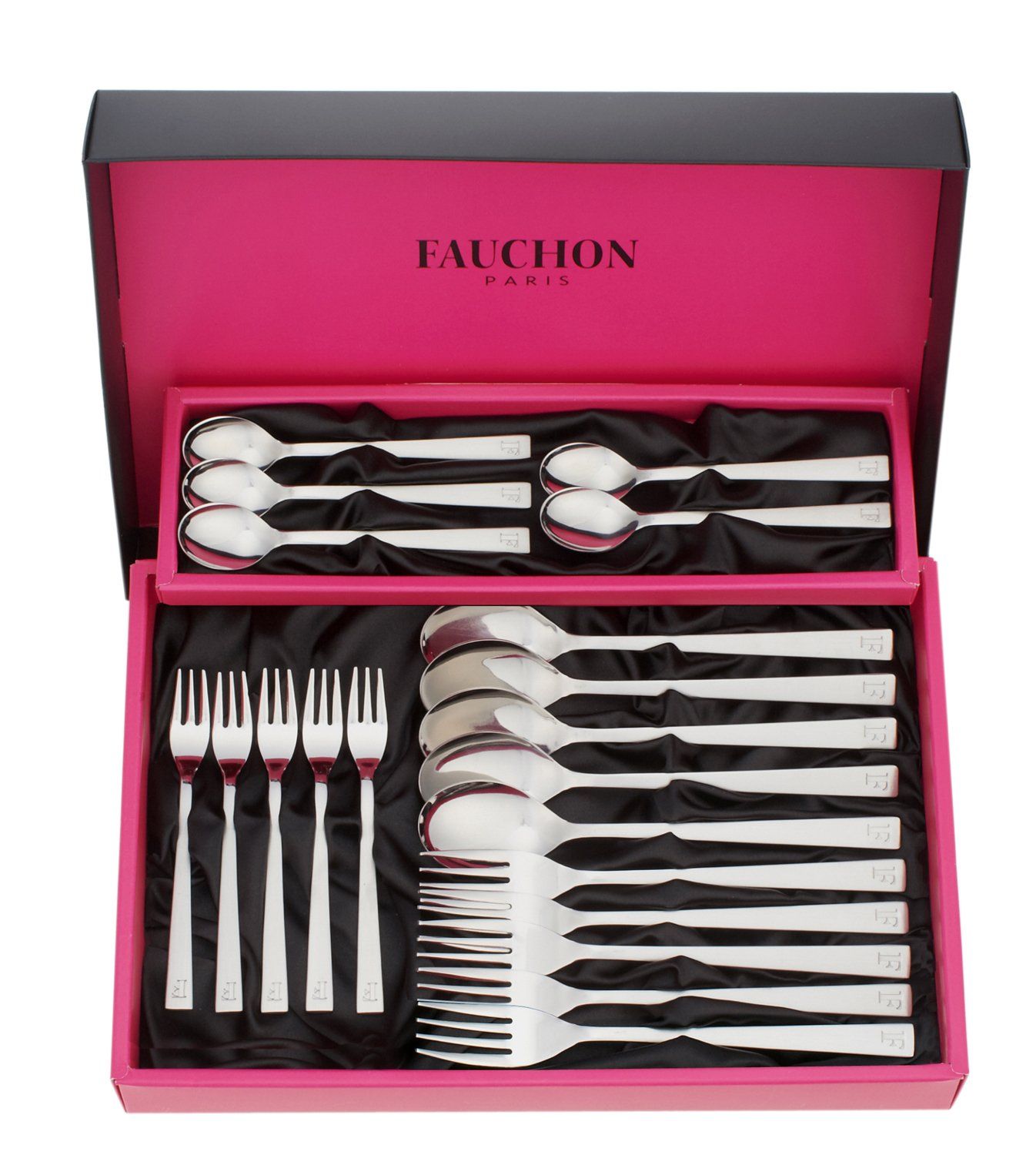【数量限定】FAUCHON (フォション) 「 デザート ディナー 」 スプーン フォーク 20ピース カトラリーセット FA20-D20 ...