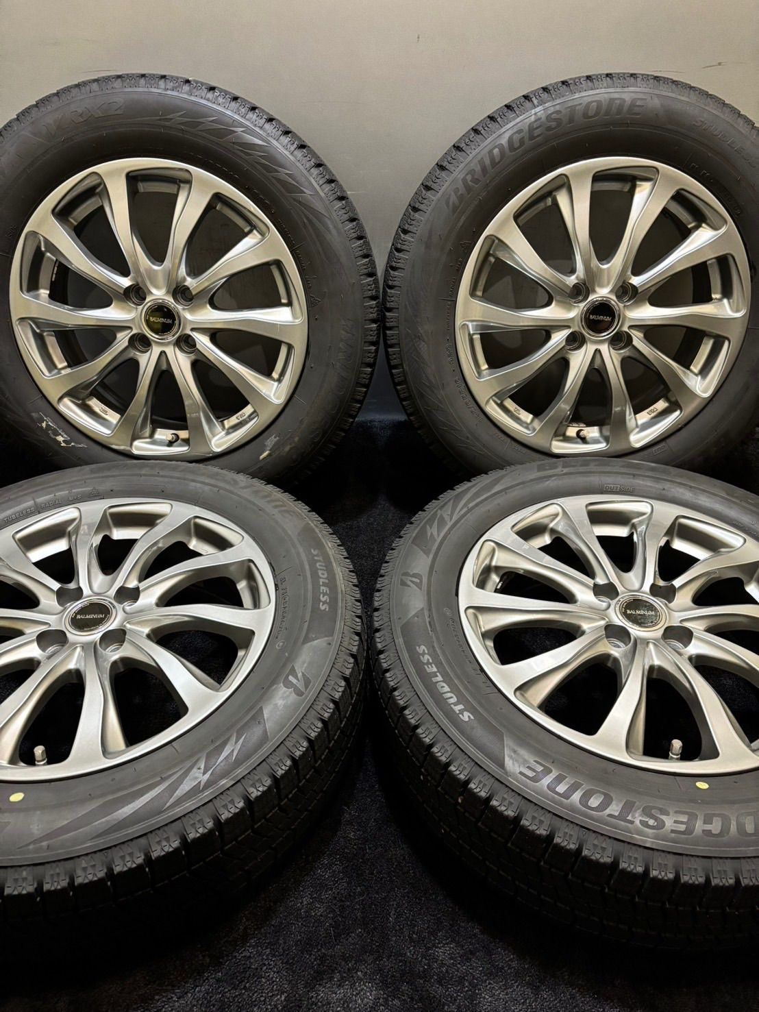 ★195/65R16 BRIDGESTONE/VRX2 20年製 BALMINUM 16インチ 6J +40 100 4H スタッドレス 4本 ライズ ロッキー (南3-I304) - メルカリ