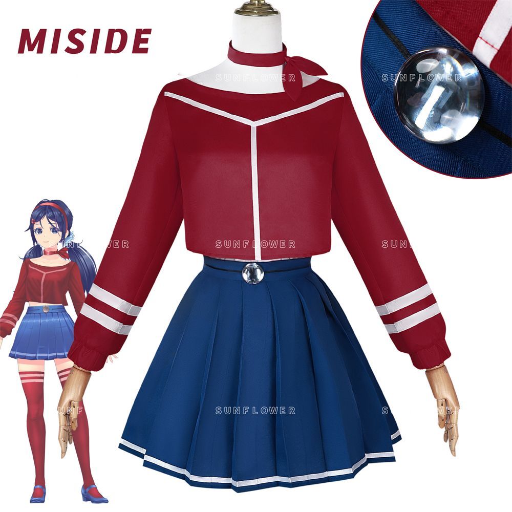 ミタ コスプレ衣装 フルセット cosplay ホラーゲーム MiSide ミサイド ミタ コスチューム ゲーム同型 実物撮影 変装 仮装 ...