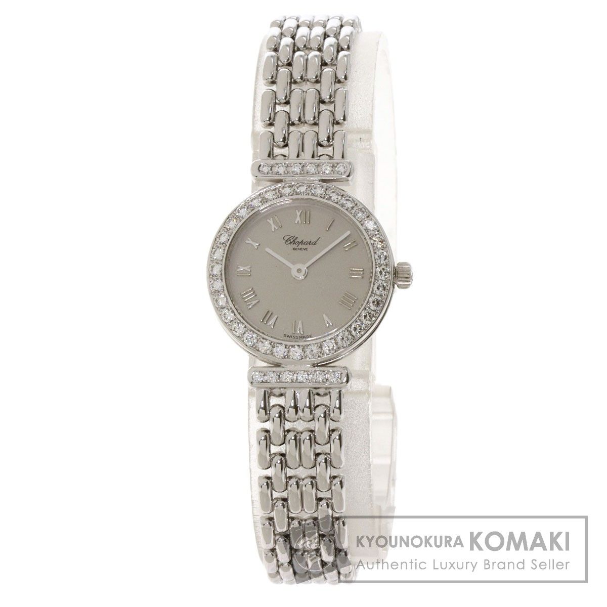 Chopard ショパール 10/5895 クラシック ダイヤモンドベゼル 腕時計 K18WG K18WG ダイヤモンド レディース - メルカリ