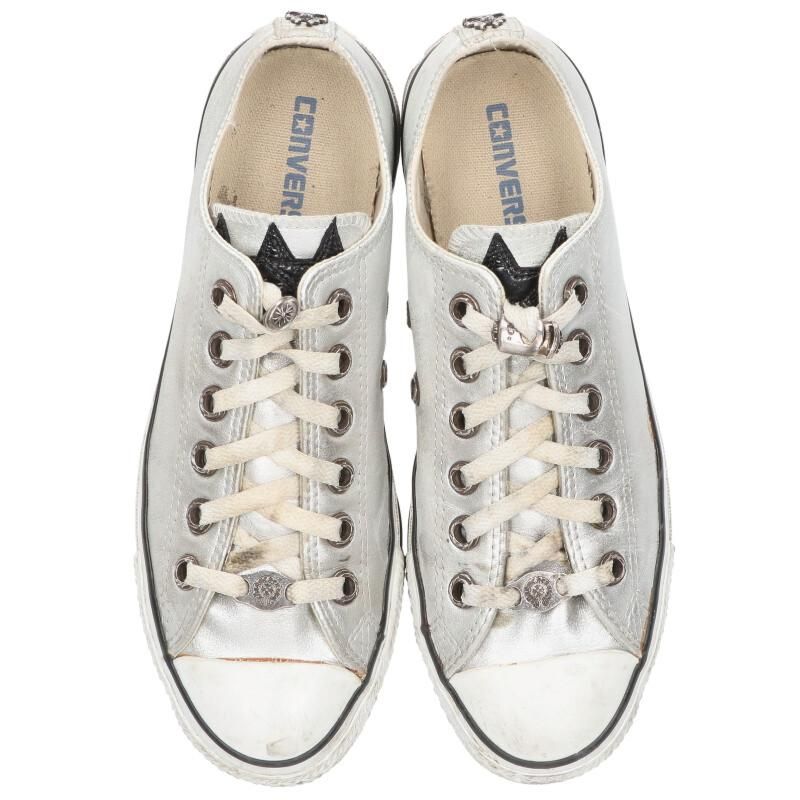 クロムハーツ ×コンバース CONVERSE CH CONVERSE LEATHER シルバー装飾