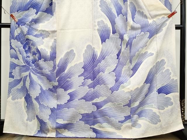 平和屋着物○上質な小紋 杢目絞り 吉祥文 正絹 逸品 CAAX4576ut