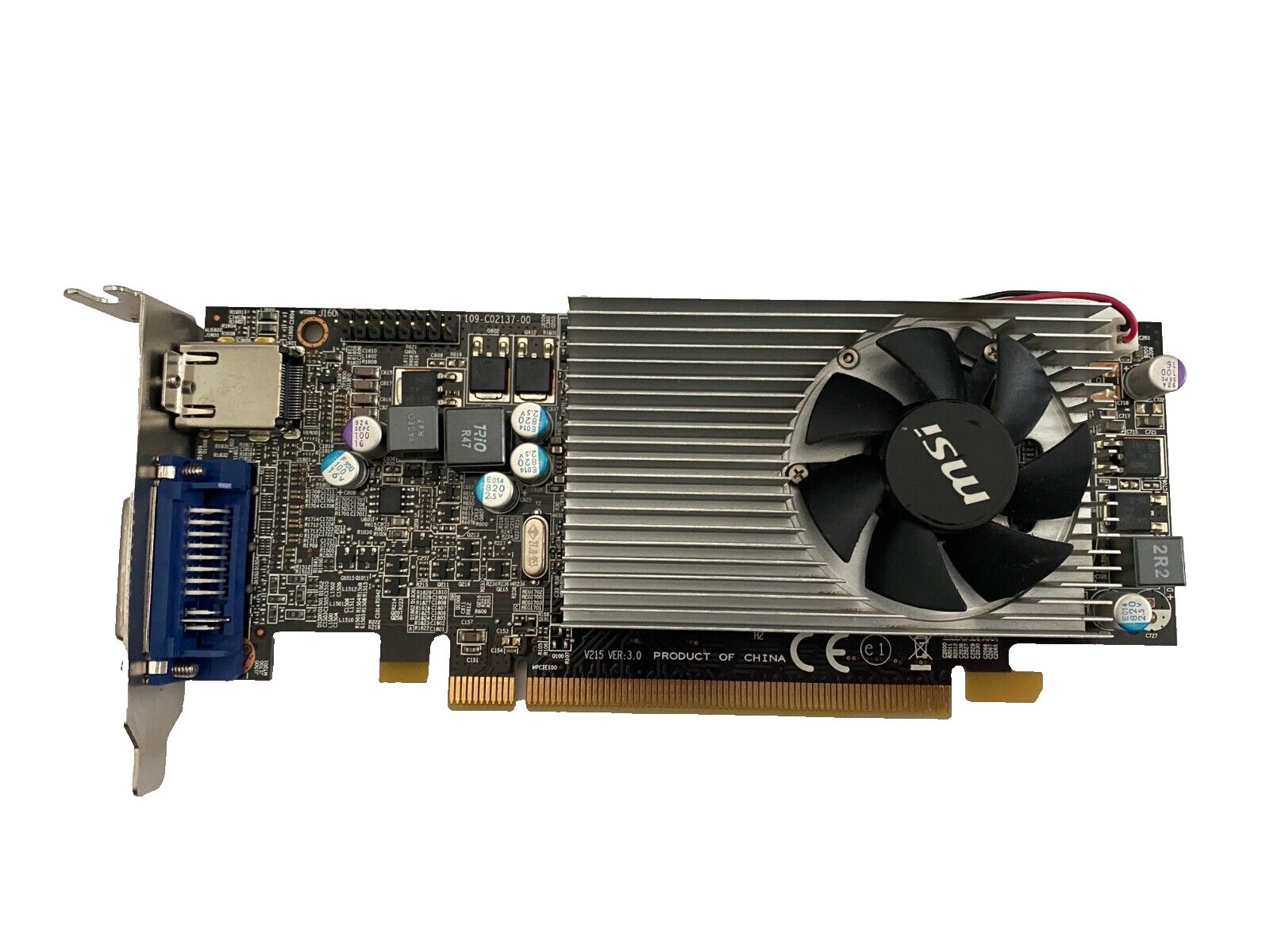 MSI ATI Radeon HD 5570 1GB PCIE ビデオ グラフィックス カード GPU R5570-MD1G ハーフハイト ...