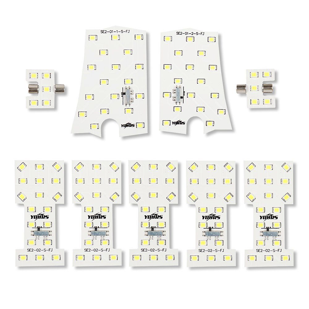 FLUXタイプ YOURS(ユアーズ) 日産 エルグランド E52 LEDルームランプセット T5 LEDバニティランプセット (減光調整付き) ELGRAND カスタム パーツ アクセサリー ...