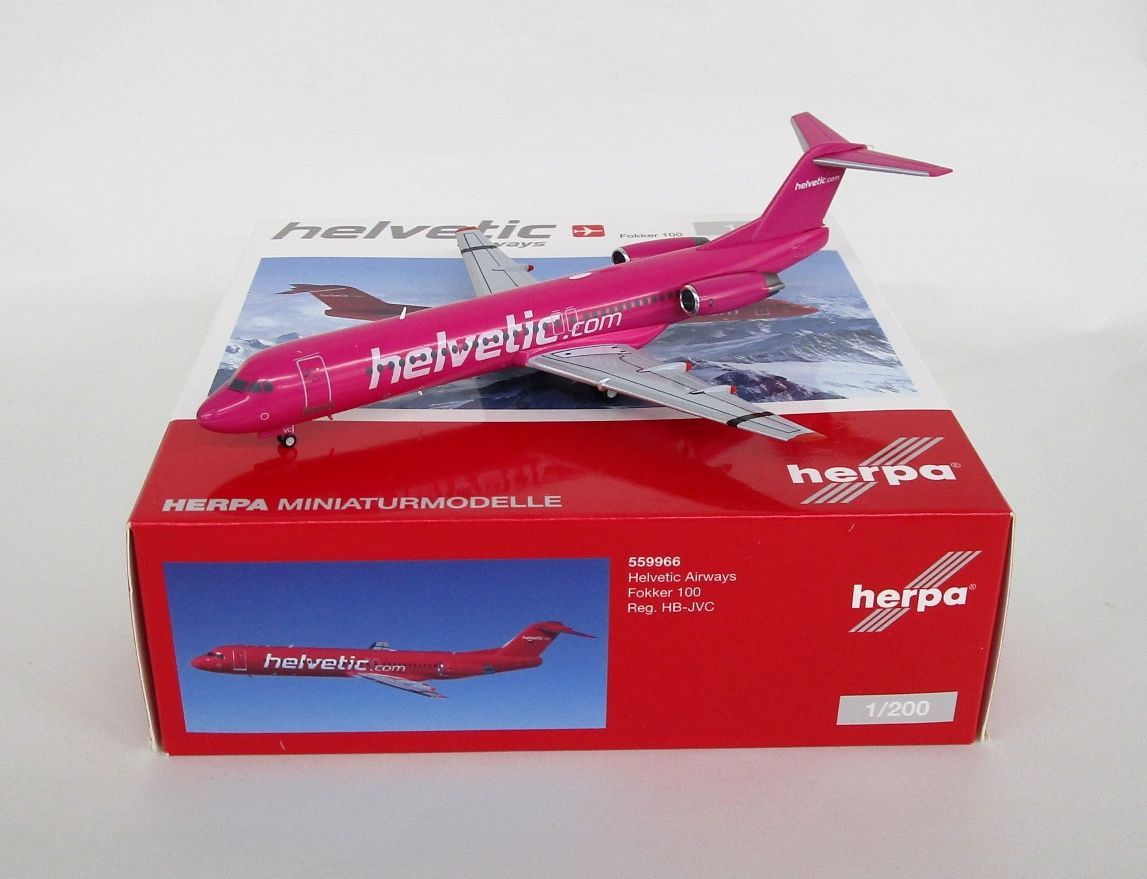 ヘルパ 1/200 フォッカー100 ヘルべティック航空 HB-JVC [559966]【D】krt021301m - メルカリ