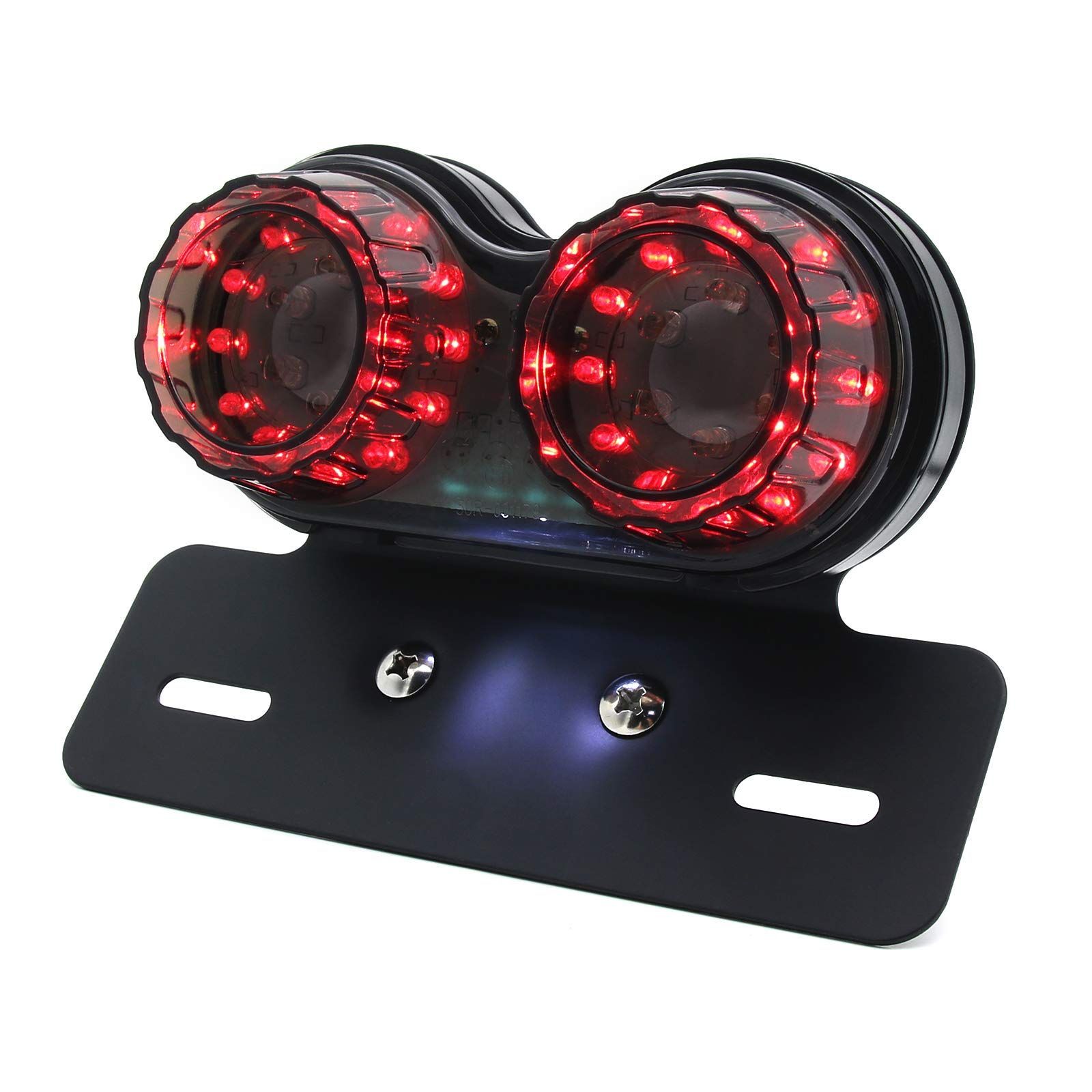 新品 MFC PRO テールライトオートバイ ブレーキライト ウインカー ナンバープレートブラケット付き 汎用 ストップランプ ターンシグナルテールライト - メルカリ