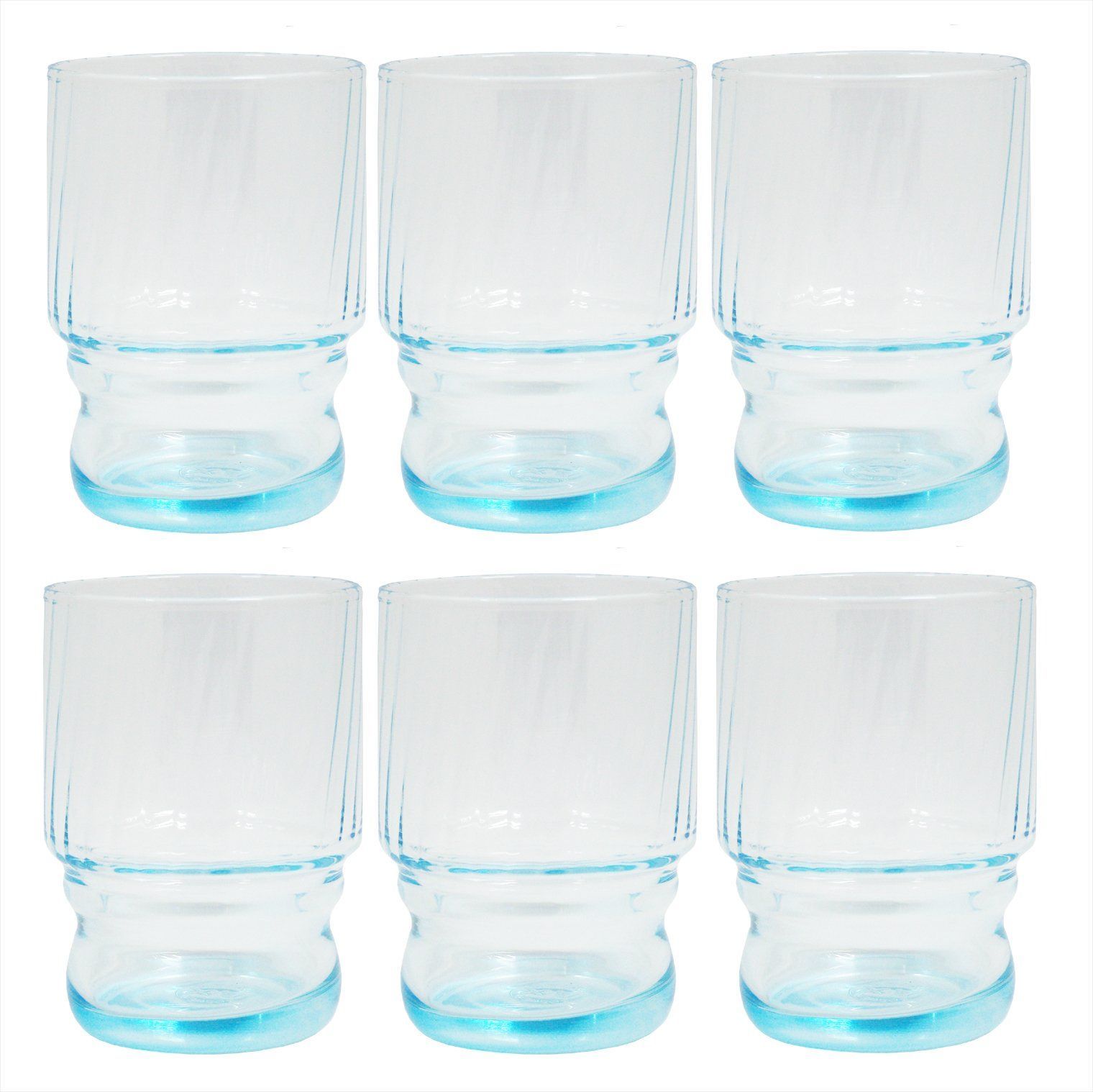 アデリア スタッキング グラス ブルー 235ml 口部強化 AX デニム 6個セット 日本製 C-468 - メルカリ