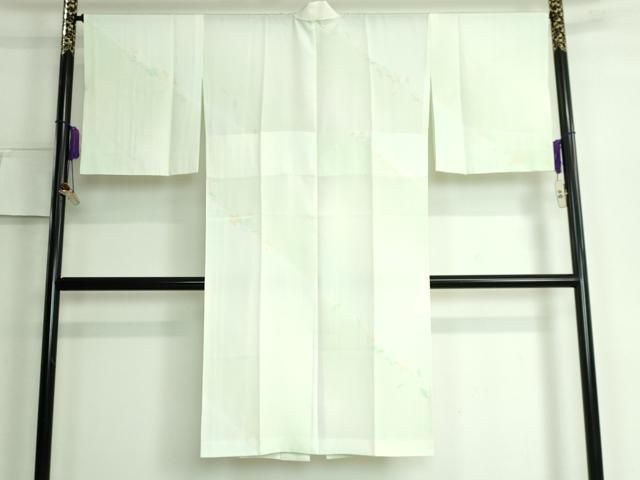 平和屋本店□上質な長襦袢 無双仕立て 枝花文 逸品 未使用 DZAA5504kh5