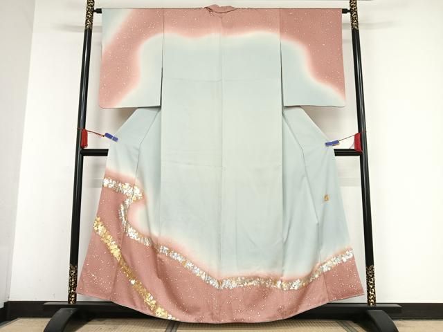 平和屋着物○金彩友禅作家 金彩の魔術師 堀省平 金煌織 訪問着 箔