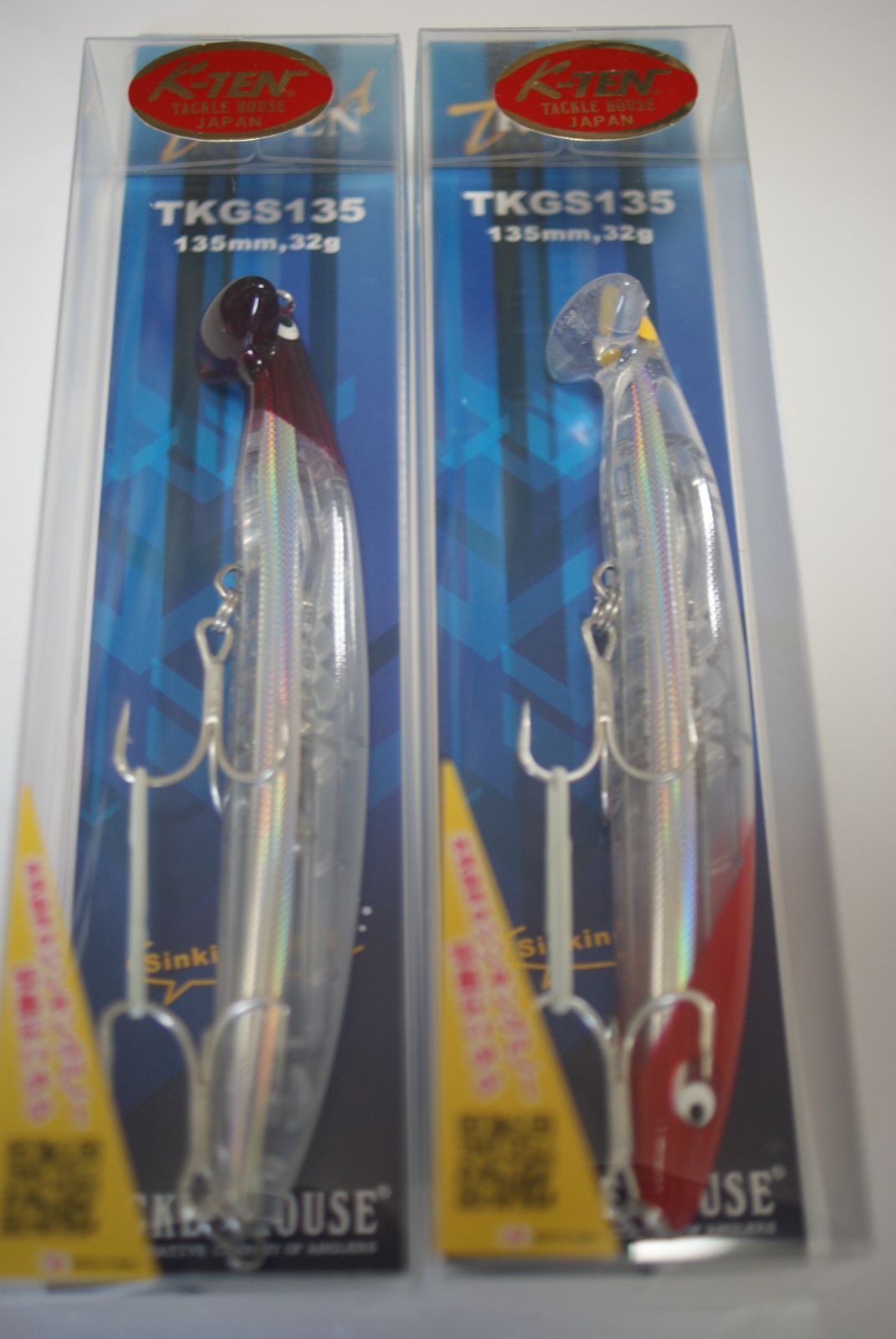 タックルハウス TKGS135 初回限定カラー 2個セット シンキング 135mm 32g Tuned K-TEN TKGS シンキング専用設計ミノー - メルカリ