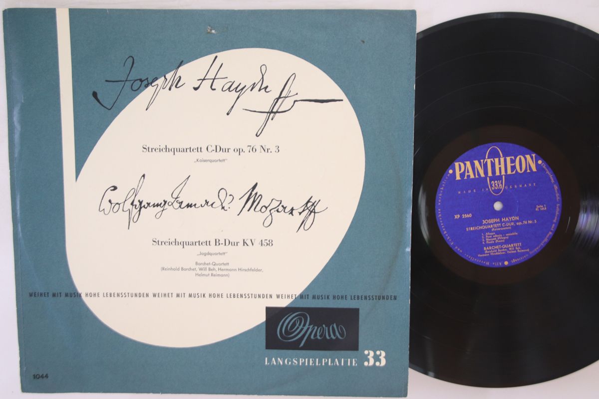 独LP Barchet Quartett Mozart, Haydn - Joeph Haydn - Streichquartett C-dur, Op. 76 Nr. 3 ...