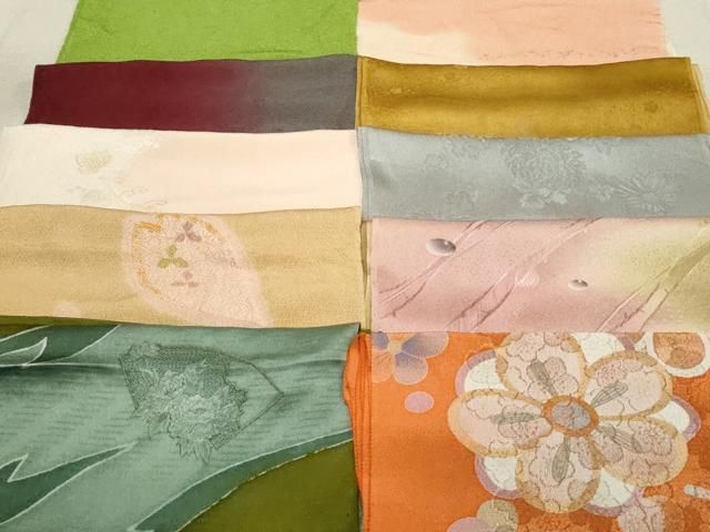 平和屋着物☆和装小物 上質な帯揚げ 10枚セット 逸品 DAAM7647qa